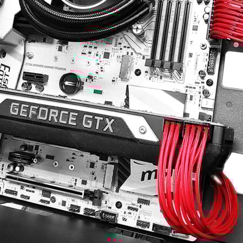 Deepcool EC300 PCI-E | PSU Extension Cable (Red)