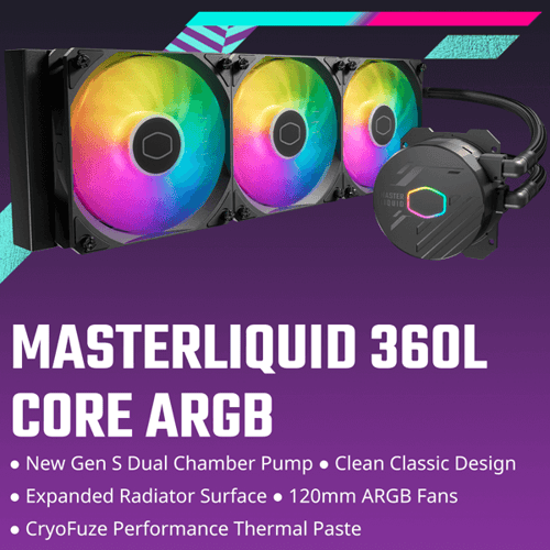 Cooler Master MasterLiquid 360L Core ARGB AIO Cooler