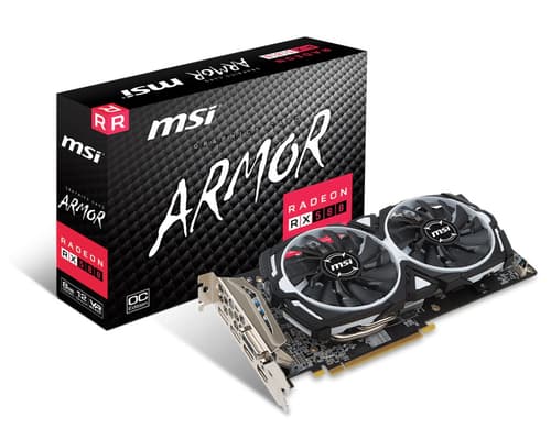 Buy MSI Radeon RX 580 Armor OC 8GB GDDR5 Best Price in India mdcomputers.in