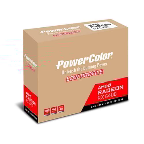 Buy PowerColor Low Profile Radeon RX 6400 | 4GB Graphics Card ...