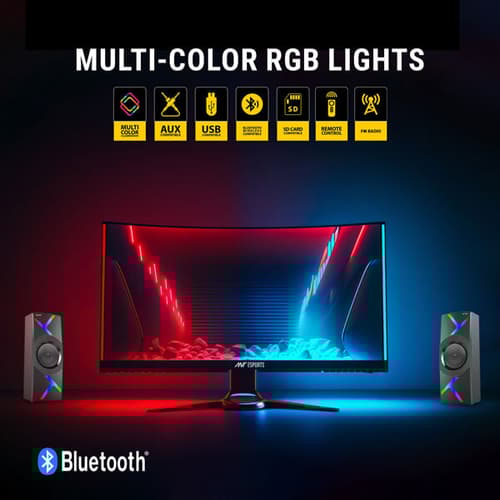 Buy Ant Esports GS80 2.1 RGB Gaming Speakers at best price-Mdcomputers.in