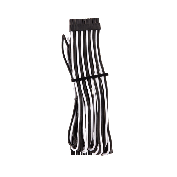 Corsair Premium Cables | Sleeved PSU Modular Cables Type 4 (White-Black)