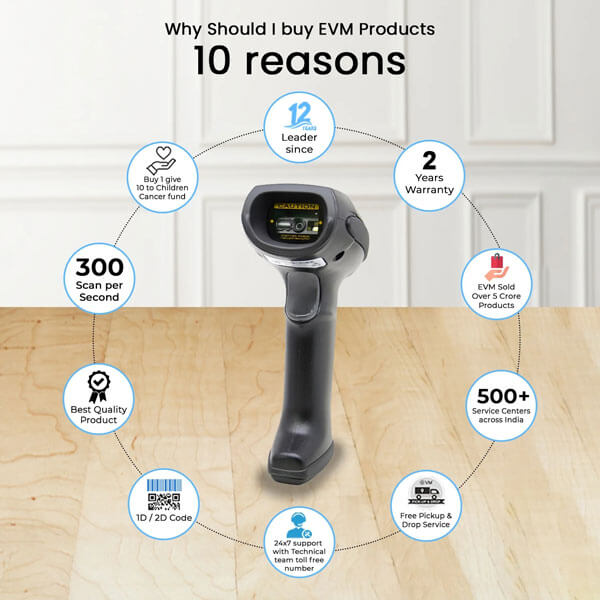 Buy EVM EWBS-018 2D Barcode Scanner, Best Price