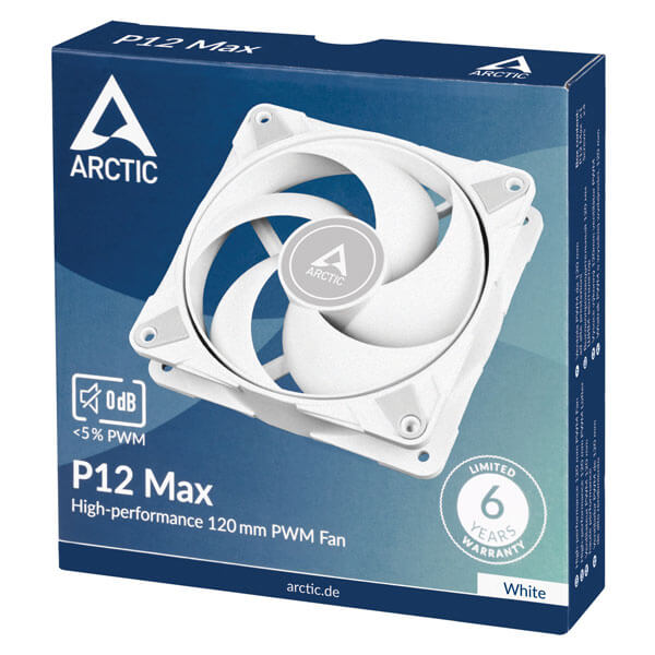 Buy Arctic P12 Max Single Pack (White) Cabinet Fan