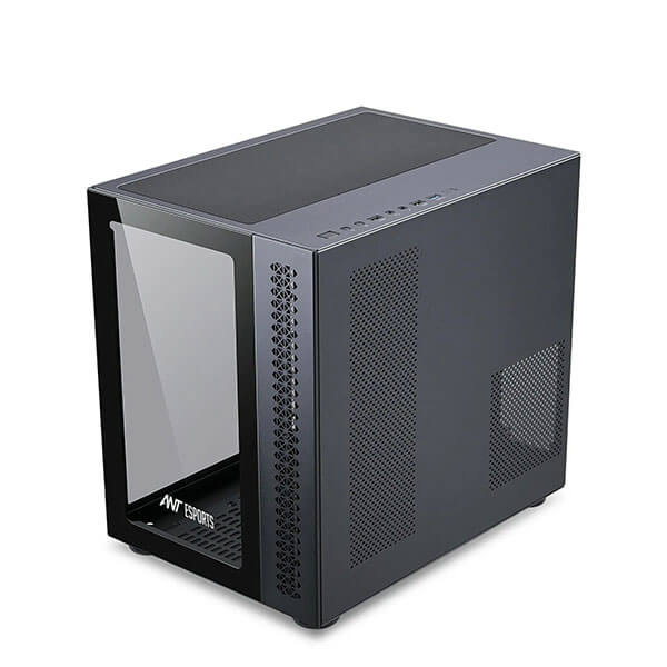 Ant Esports Crystal ARGB Black PC Case