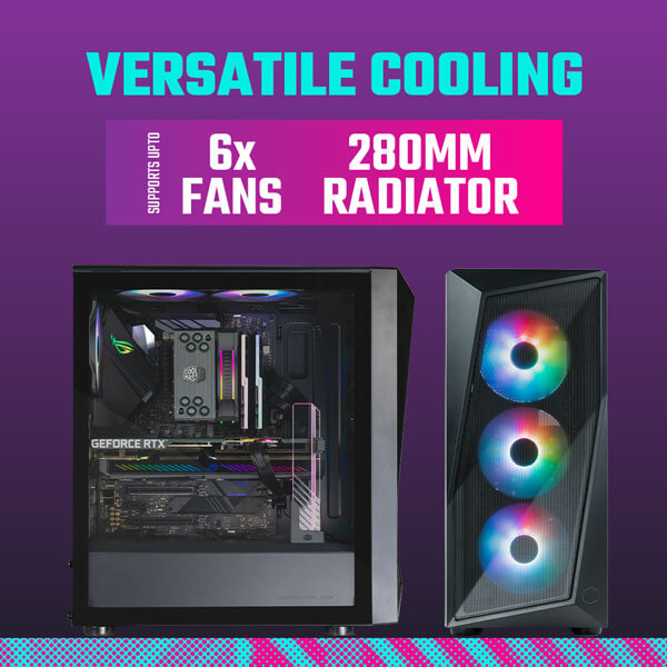 Buy Cooler Master Case CMP 520 ARGB Black, Best Price