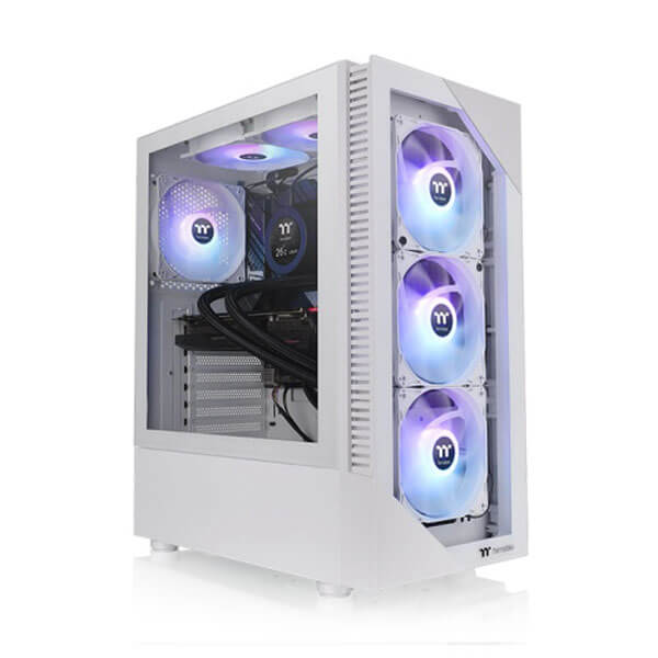 Buy Thermaltake View 200 TG ARGB Snow | ATX Cabinet | Mdcomputers.in