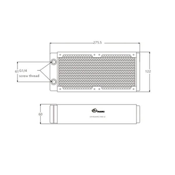 Bykski RC Series 240 x 60mm Radiator | CR-RD240RC-TK60-V2