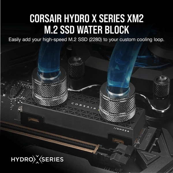 Corsair Hydro X XM2 | M.2 SSD Water Block (2280) | Black