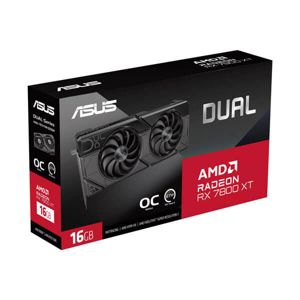 Buy Asus Dual RX 7800 XT OC Edition 16GB GPU at best price-Mdcomputers.in