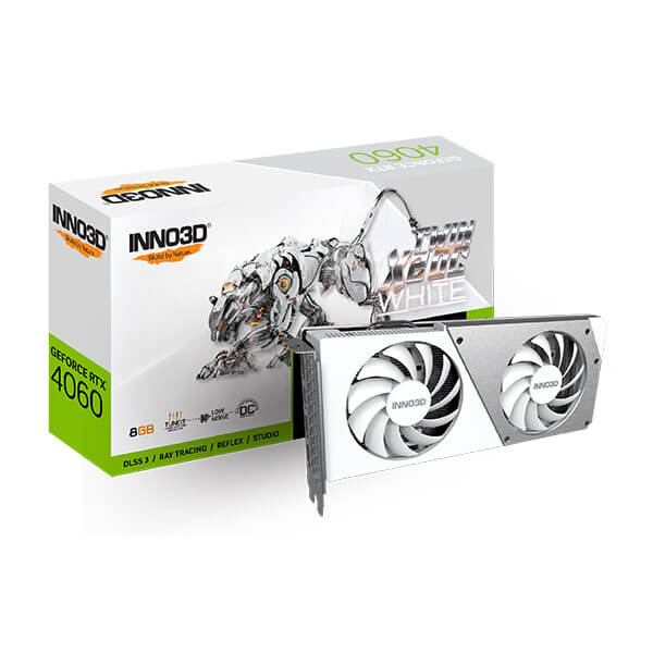 Inno3d RTX 4060 Twin X2 OC White 8GB GPU