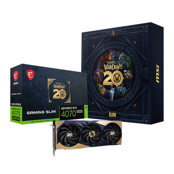 MSI RTX 4070 Super Gaming Slim World of Warcraft 12GB