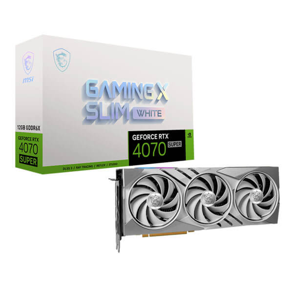 MSI RTX 4070 Super 12G Gaming X Slim White Graphics Card