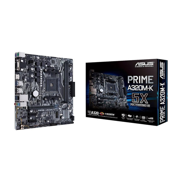 Asus Prime A320M-K | AM4 | M-ATX Form Factor Motherboard