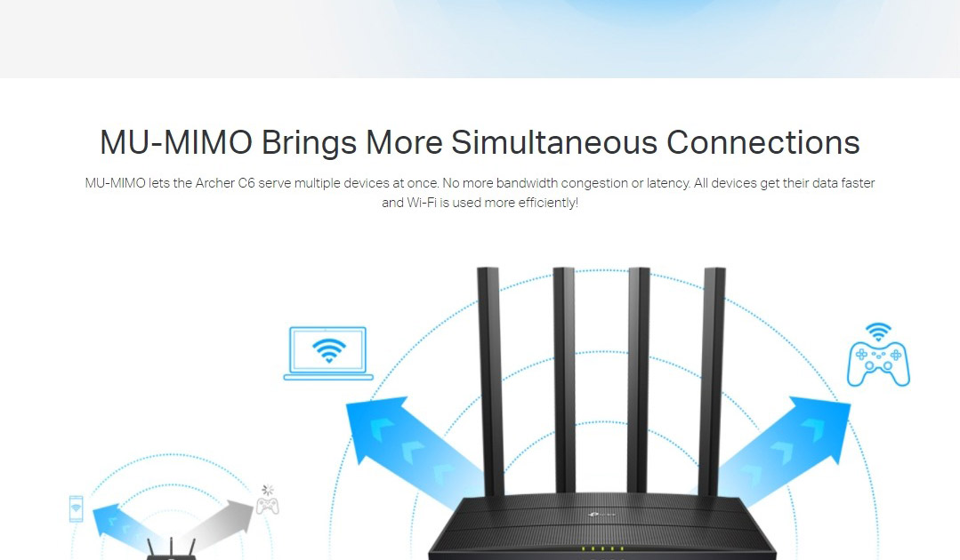 Buy TP-Link Wireless Router, Archer C6 AC1200