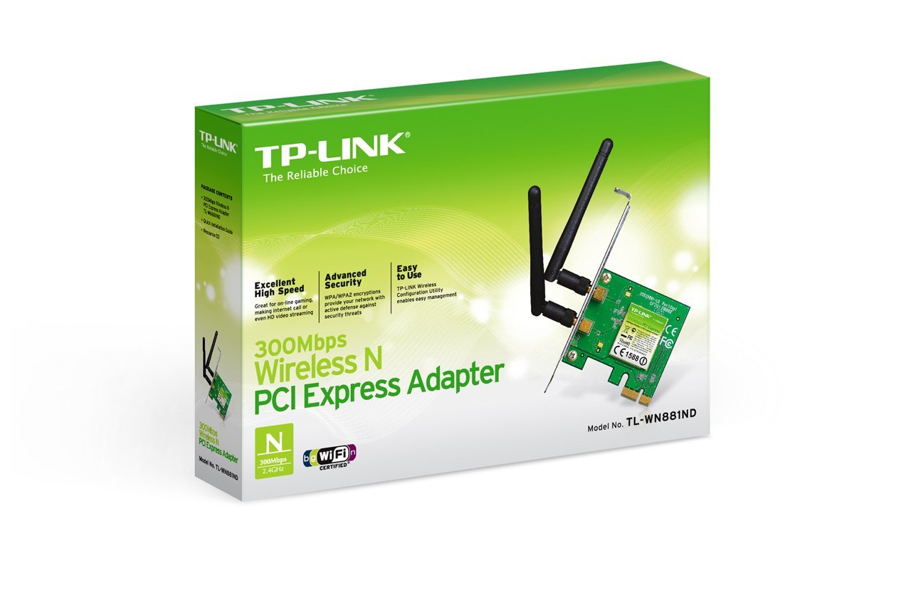 TP-Link TL-WN881ND PCI-E Wireless N300 Wi-Fi Adapter